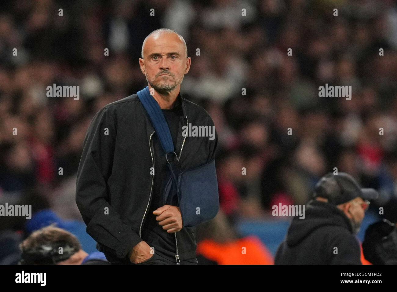 PSG's head coach Luis Enrique looks on during the Champions League ...