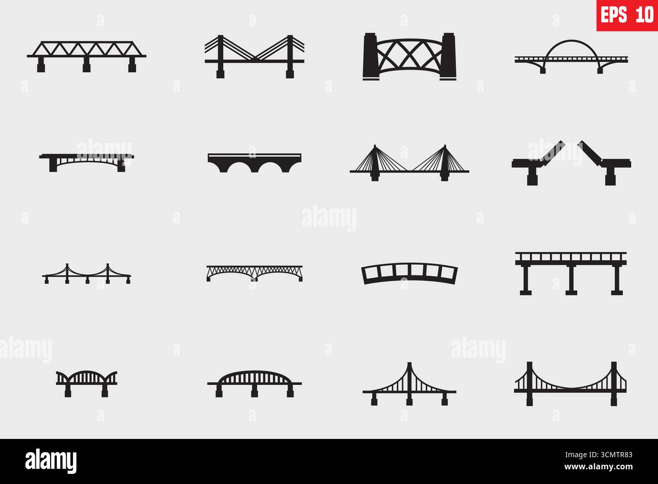 Modern architecture bridge overpass Stock Vector Images - Alamy