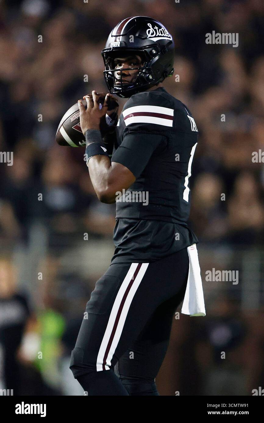 STARKVILLE, MS - SEPTEMBER 06: Mississippi State Bulldogs quarterback ...