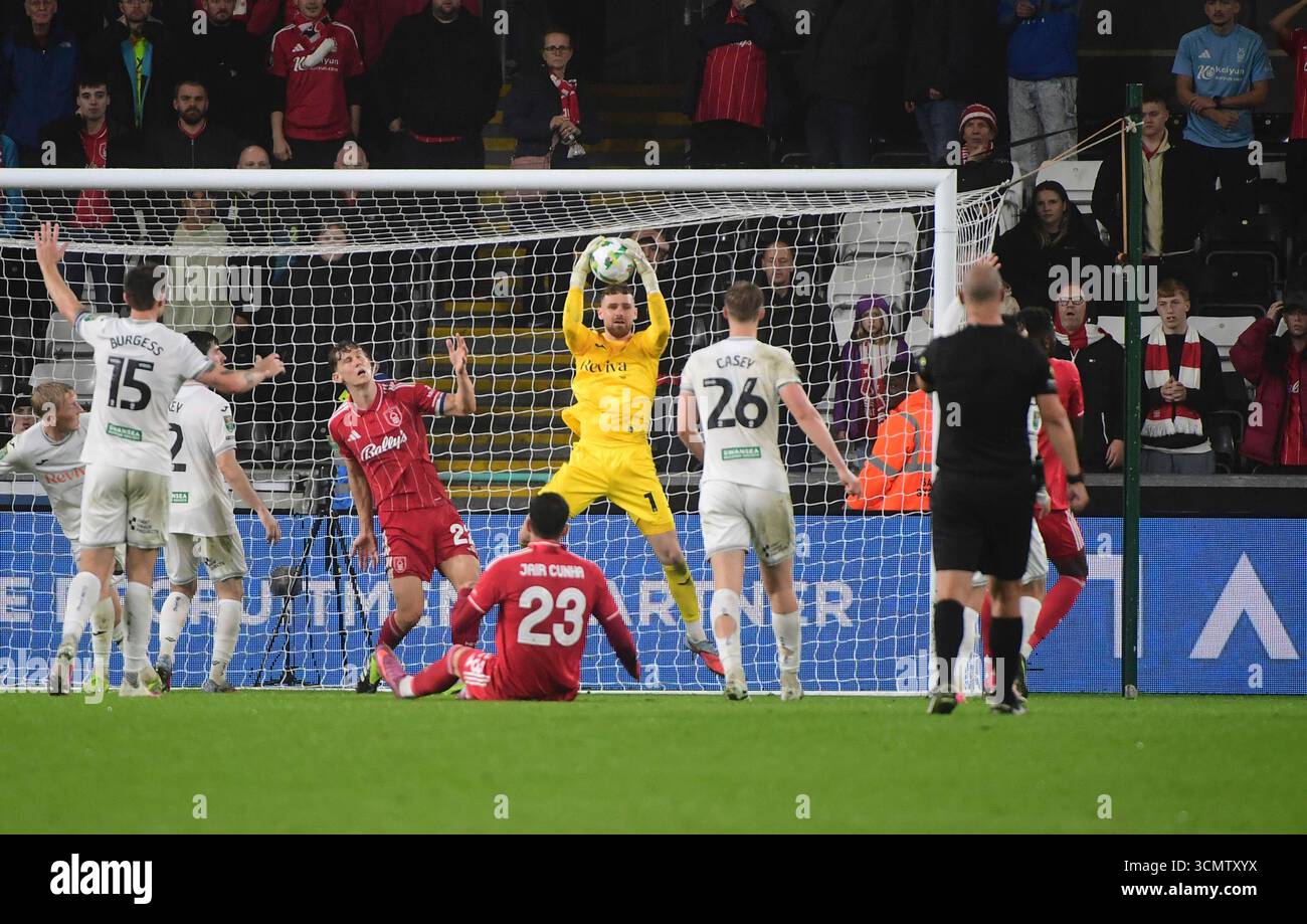 17th September 2025; Swansea.com Stadium, Swansea, Wales; EFL Carabao ...