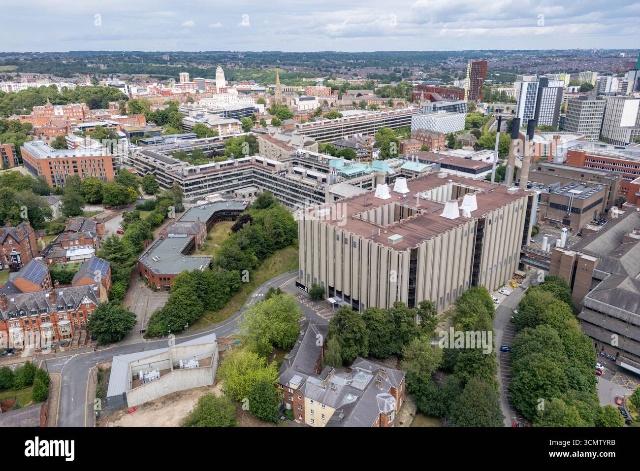 Aerial view of Leeds General Infirmary, Leeds, West Yorkshire, UK Stock ...