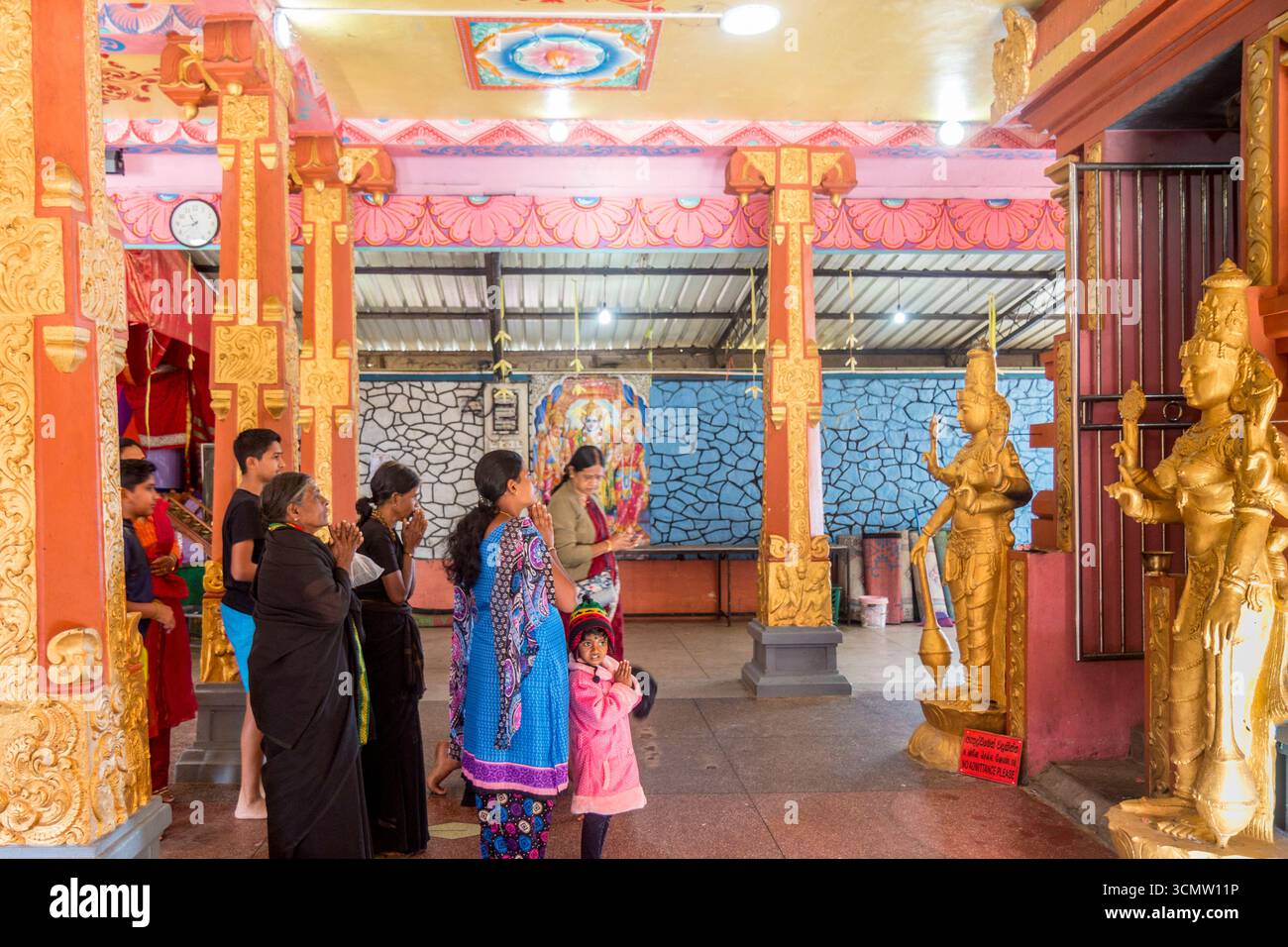 Sri Lanka - Seetha Eliya - Seetha Amman Temple - Devotees inside ...