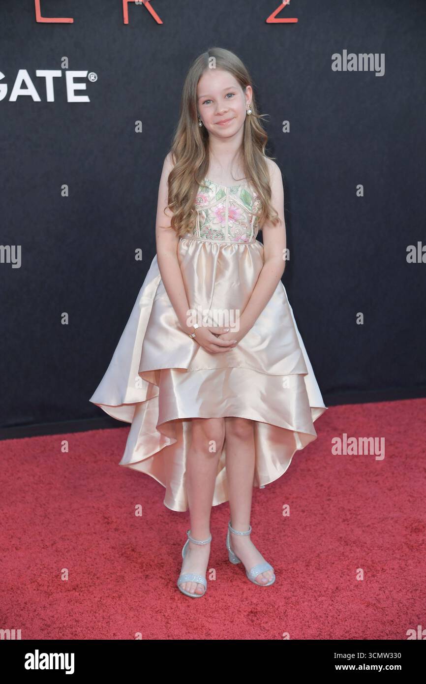 Pippa Blaylock arrives at the premiere of "The Strangers - Chapter 2" on Tuesday, Sept. 16, 2025 ...