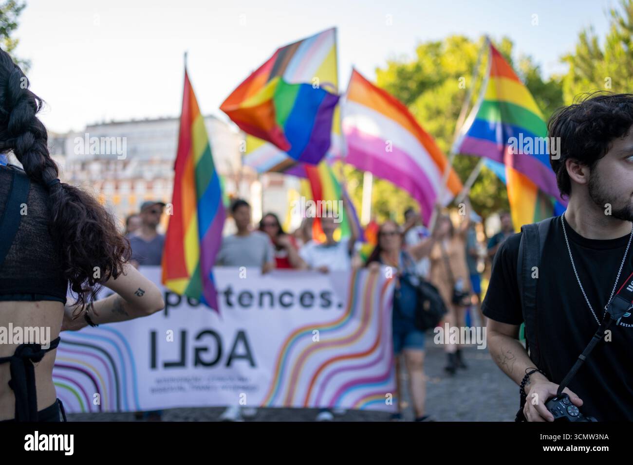 Lisbon, Portugal 17 June 2023 Participants celebrate love and diversity ...