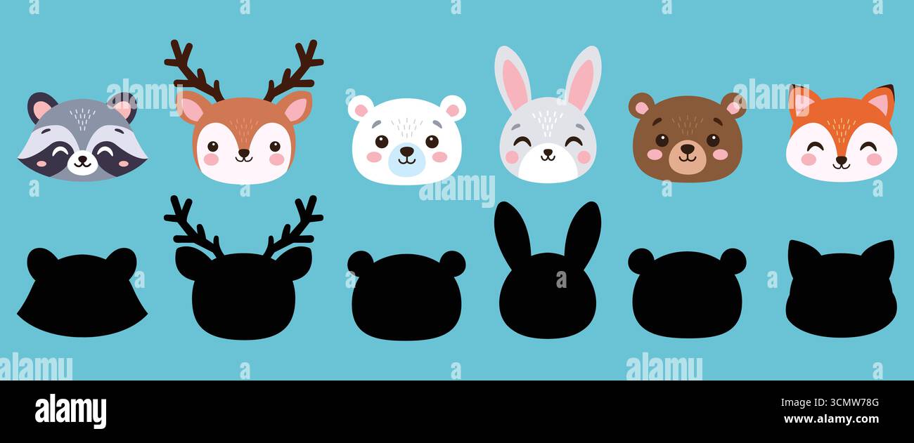 Hand shadows animals Stock Vector Images - Alamy