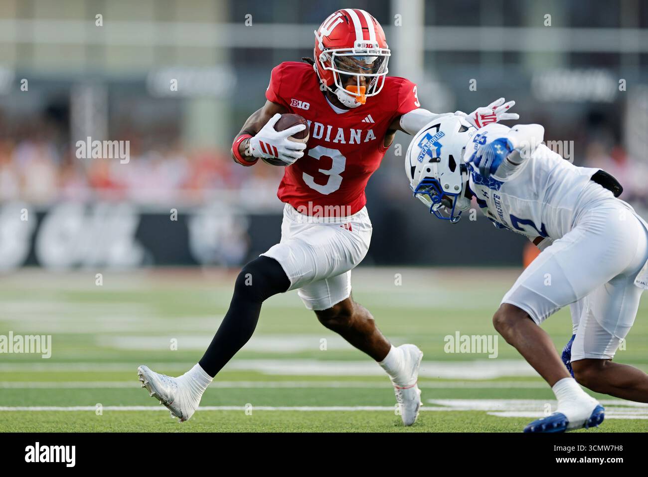 BLOOMINGTON, IN - SEPTEMBER 12: Omar Cooper Jr. #3 of the Indiana ...