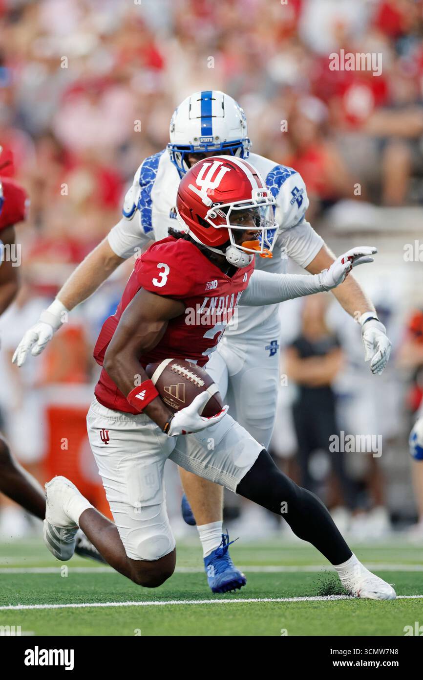 BLOOMINGTON, IN - SEPTEMBER 12: Omar Cooper Jr. #3 of the Indiana ...
