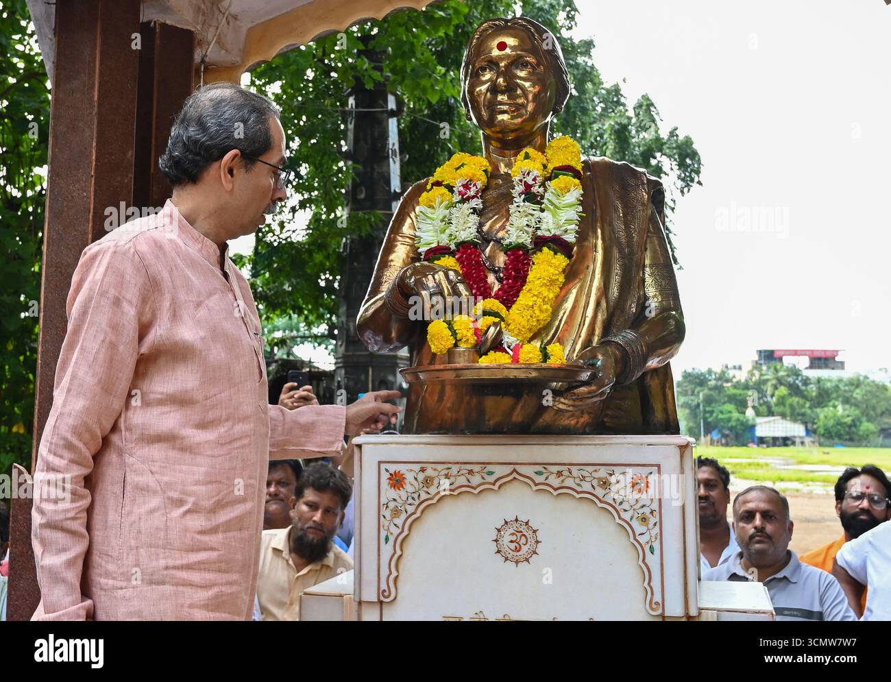 MUMBAI, INDIA - SEPTEMBER 17: Shiv Sena (UBT) party chief Uddhav ...
