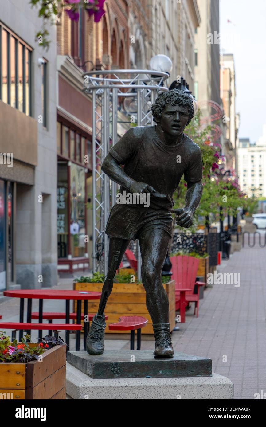 Ottawa, Canada - June 13, 2025: Monument of Terry Fox in downtown ...