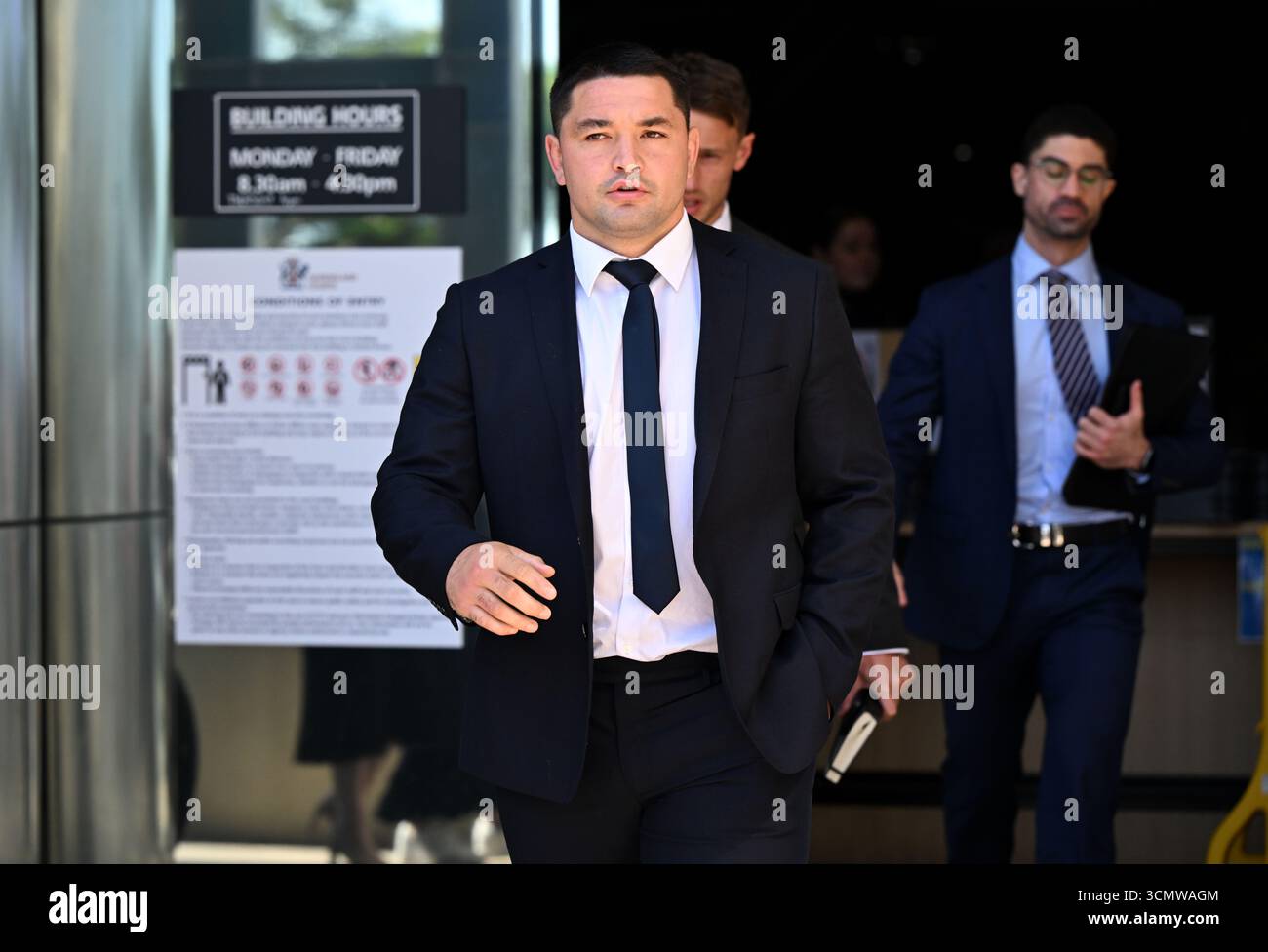 South Sydney Rabbitohs player Brandon Smith is seen leaving the ...