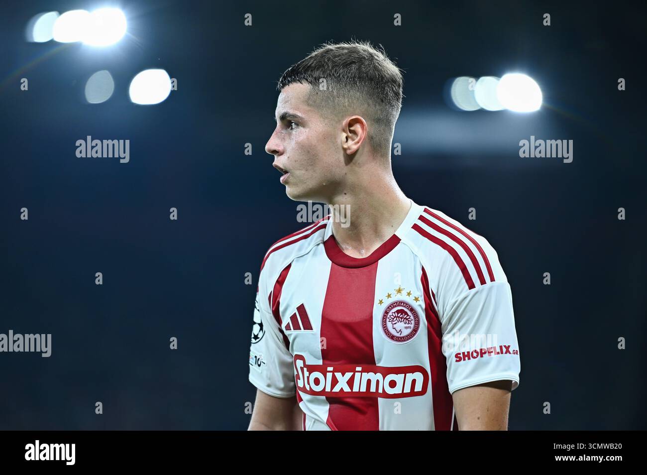 September 17, 2025, Piraeus, Piraeus, Greece: 96 CHRISTOS MOUZAKITIS of ...