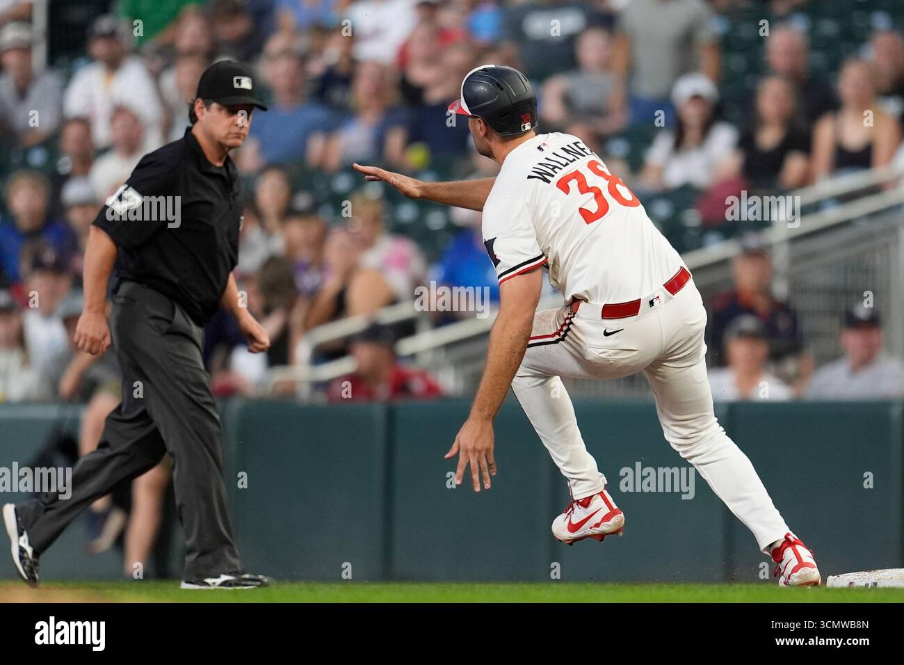 Minnesota Twins Matt Wallner 38 Runs To Second Base On An Error