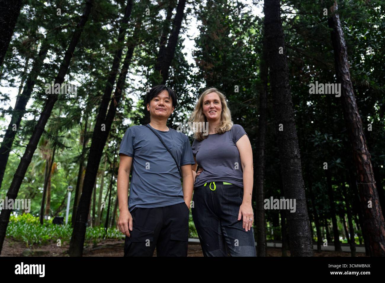 Conservationist Harry Wong, left, and Astrid Andersson, postdoctoral researcher at the ...
