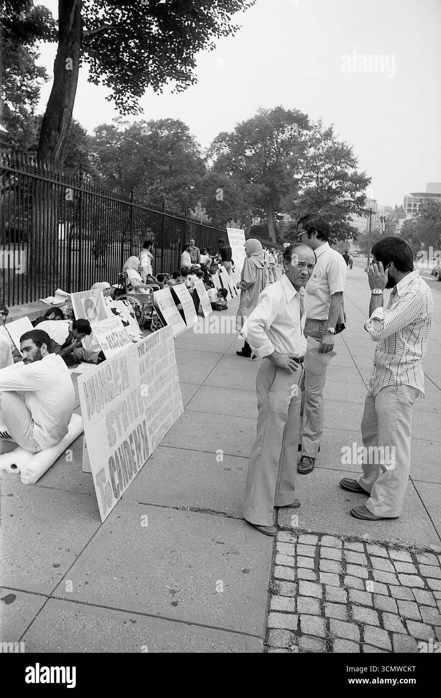 Hunger strike demonstration Black and White Stock Photos & Images - Alamy