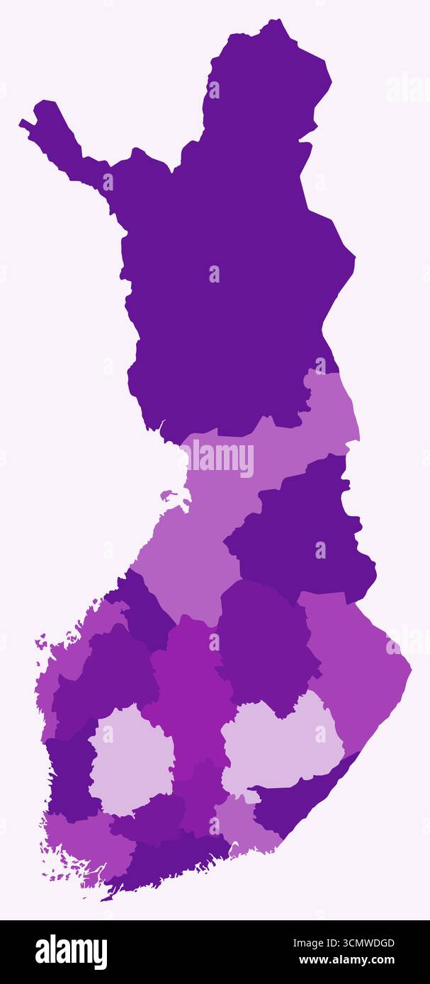 Blank finland map hi-res stock photography and images - Alamy