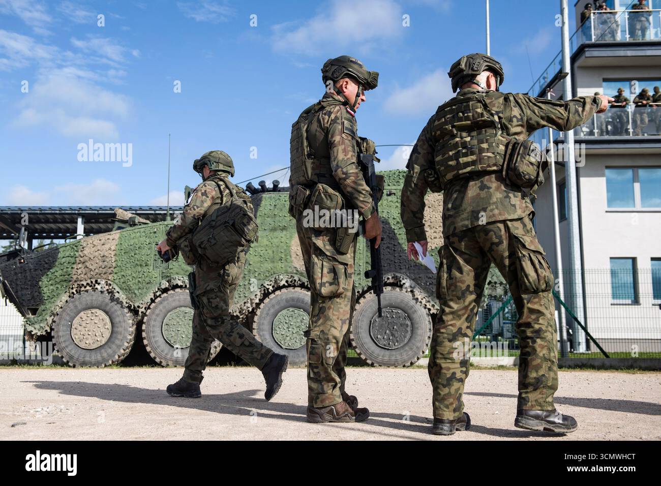 Polish soldiers seen during military exercises of Poland and NATO ...