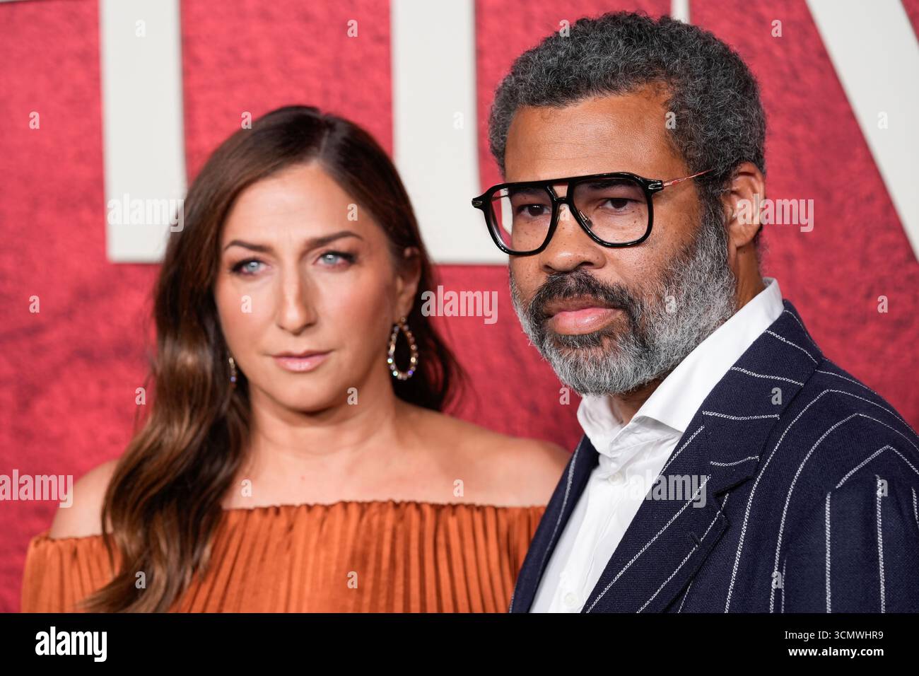 Chelsea Peretti, left, and Jordan Peele arrive at the premiere of "Him ...