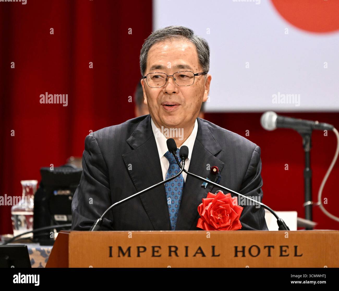 Japan's Komeito Party leader Tetsuo Saito attends general meeting of ...