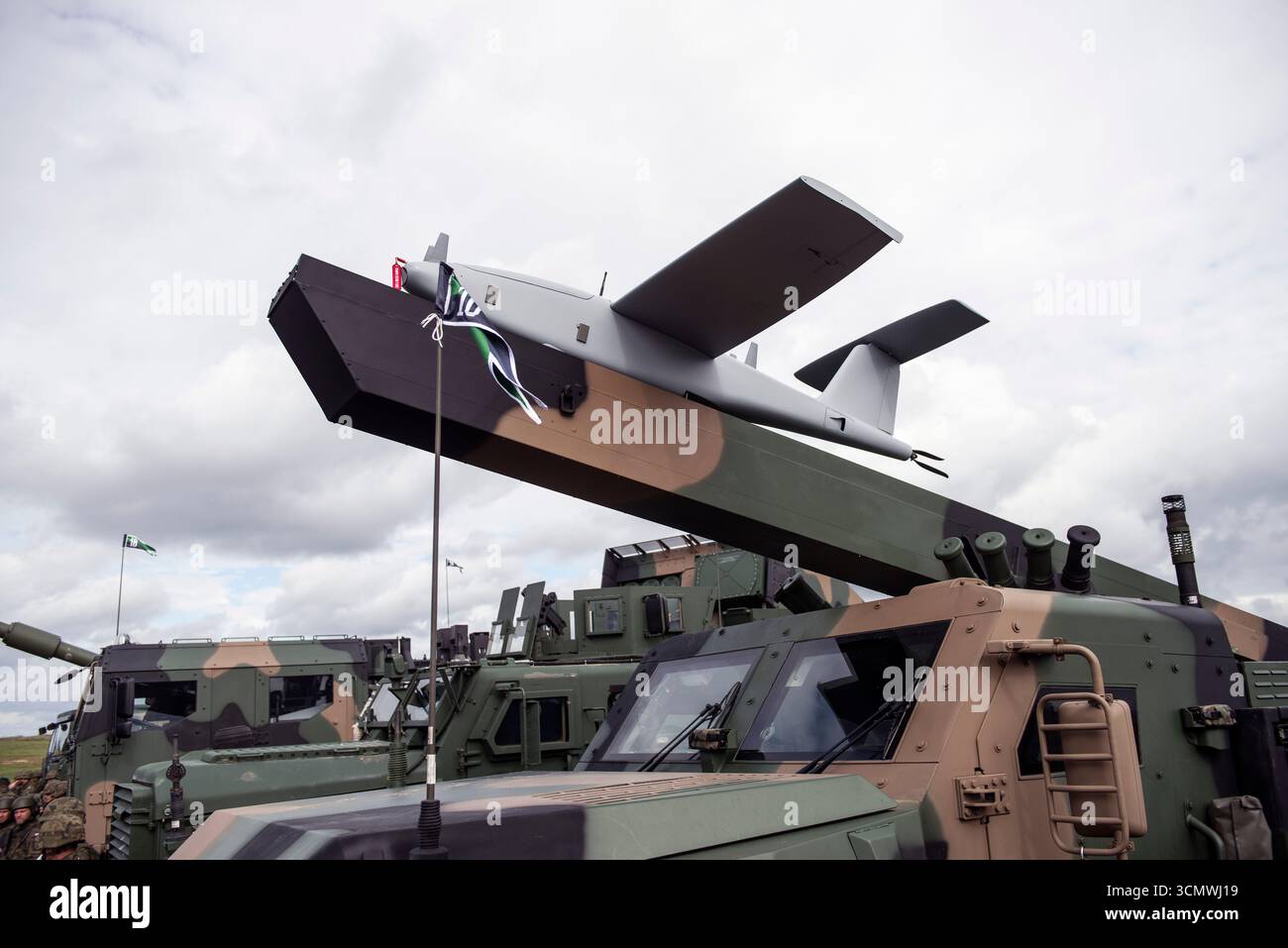 A Polish 'Waran' armored multi-purpose vehicle equipped with the ...