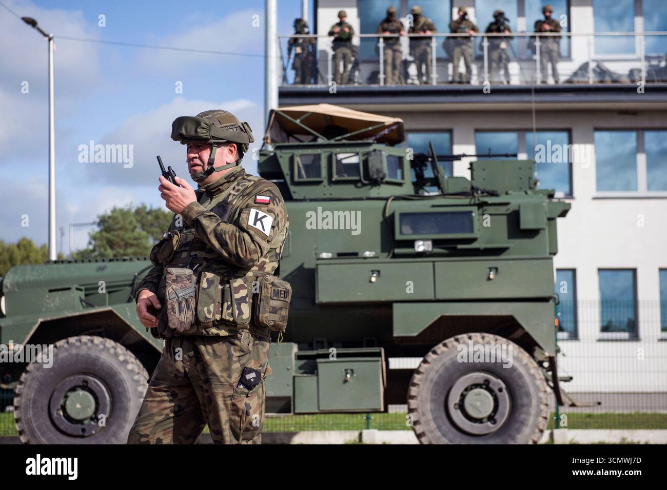 Polish soldiers seen during military exercises of Poland and NATO ...