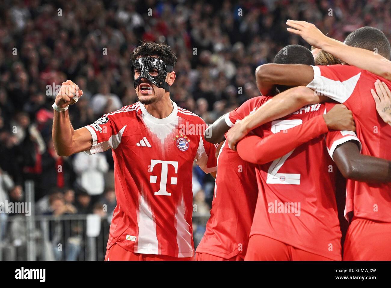 Aleksandar PAVLOVIC (FC Bayern Munich), jubilation, joy, enthusiasm ...