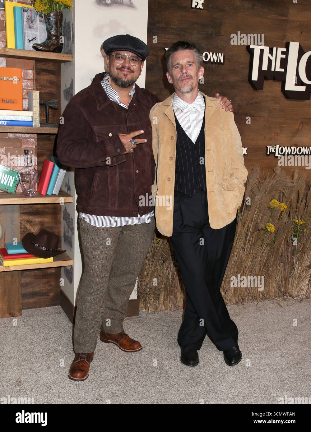 Sterlin Harjo and Ethan Hawke attending FX's 'The Lowdown' Premiere ...