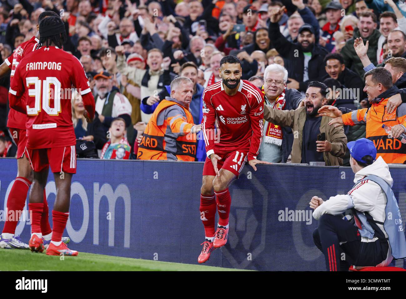 Mohamed Salah of Liverpool FC celebrates a goal 2-0 during the UEFA ...