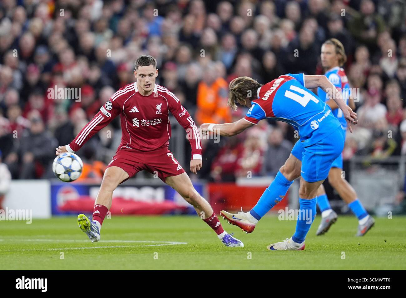 Conor Gallagher of Atletico de Madrid and Florian Wirtz of Liverpool FC ...