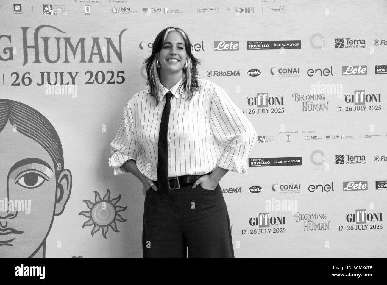 GIFFONI VALLE PIANA,ITALY - July 26,2025 : Angelica Cristina Gori aka ...
