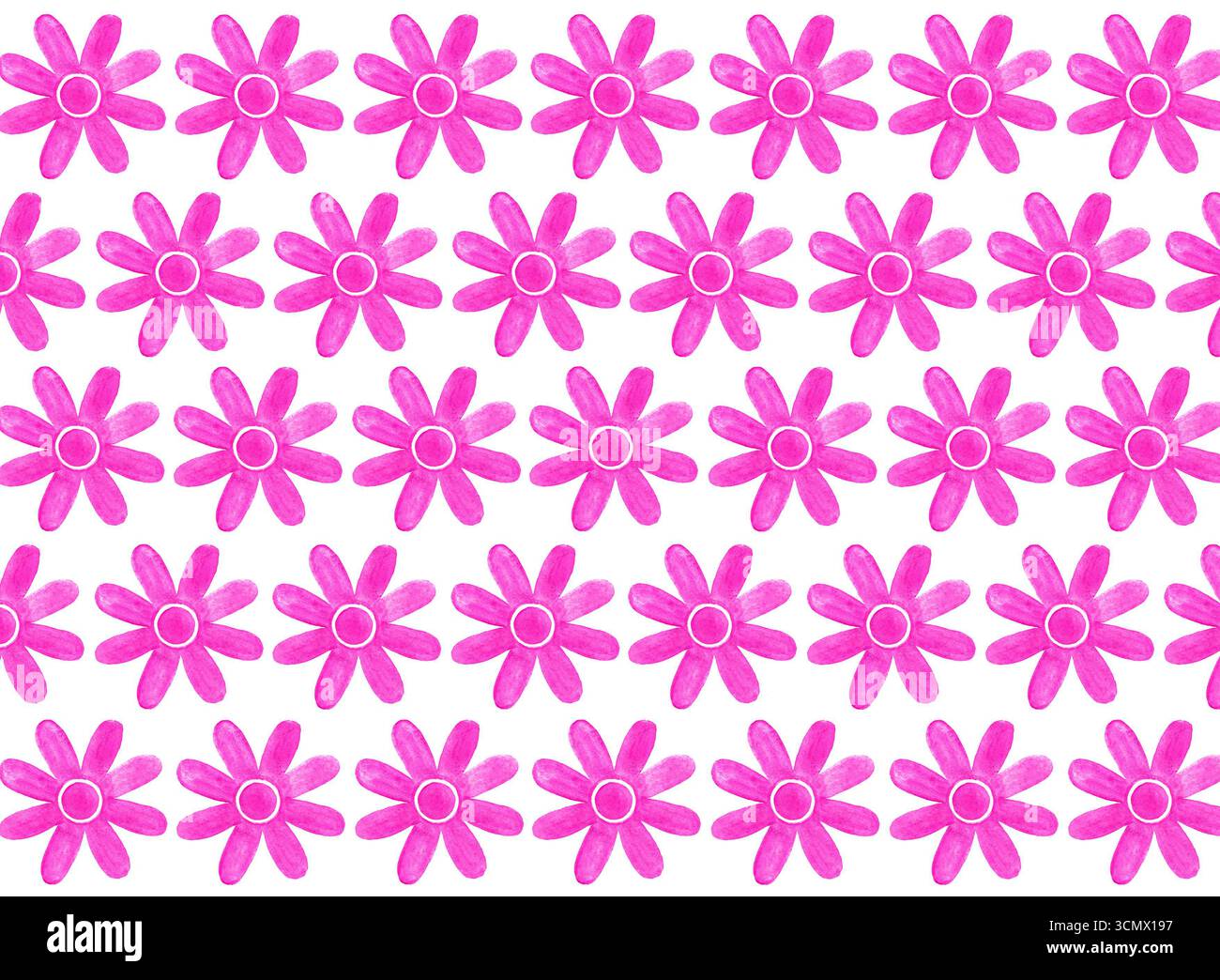 Pattern of stylized drawings of flowers. Consist of simple shape ...