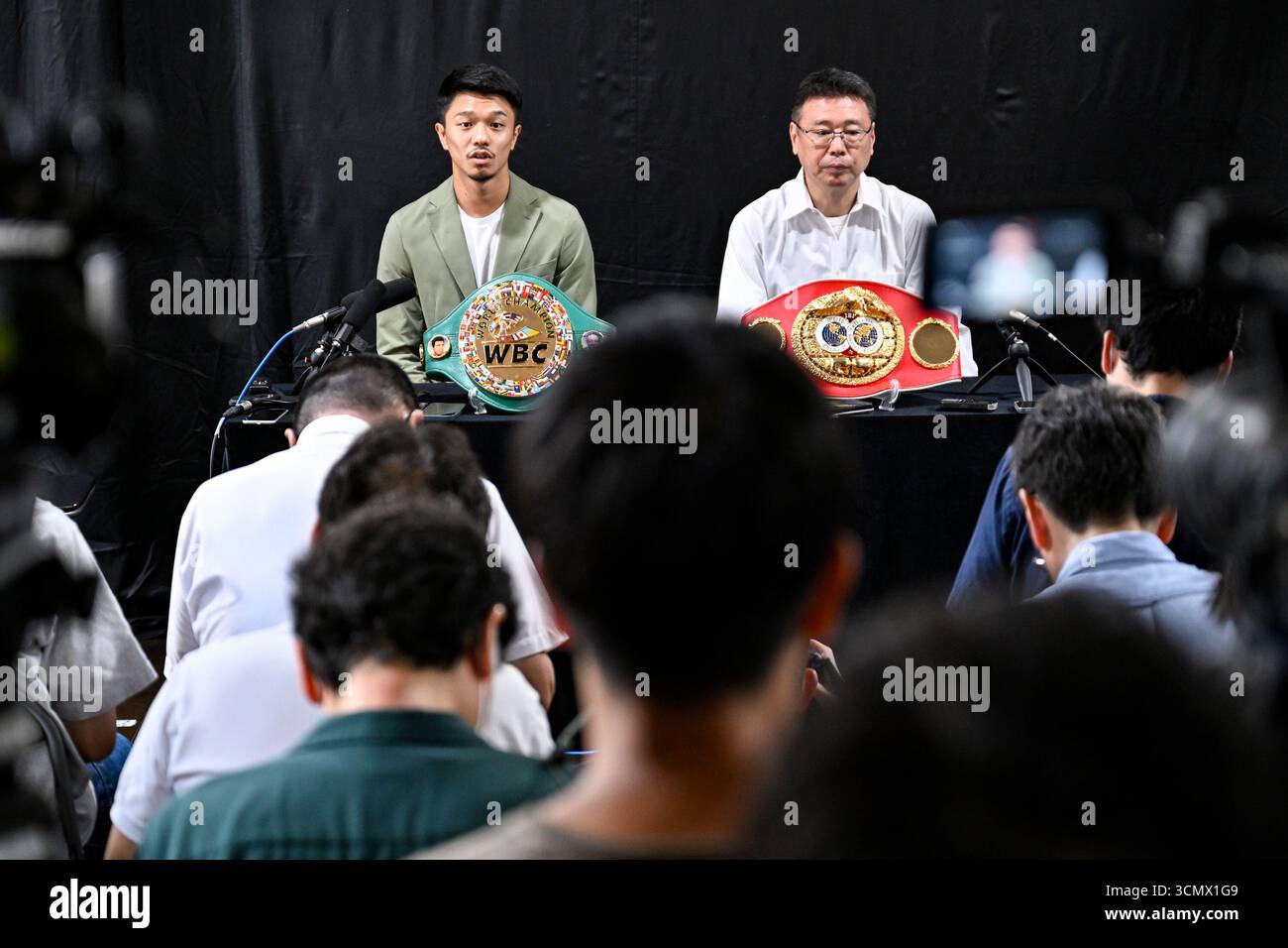 Junto Nakatani, Japanese professional boxing champion attends a press ...
