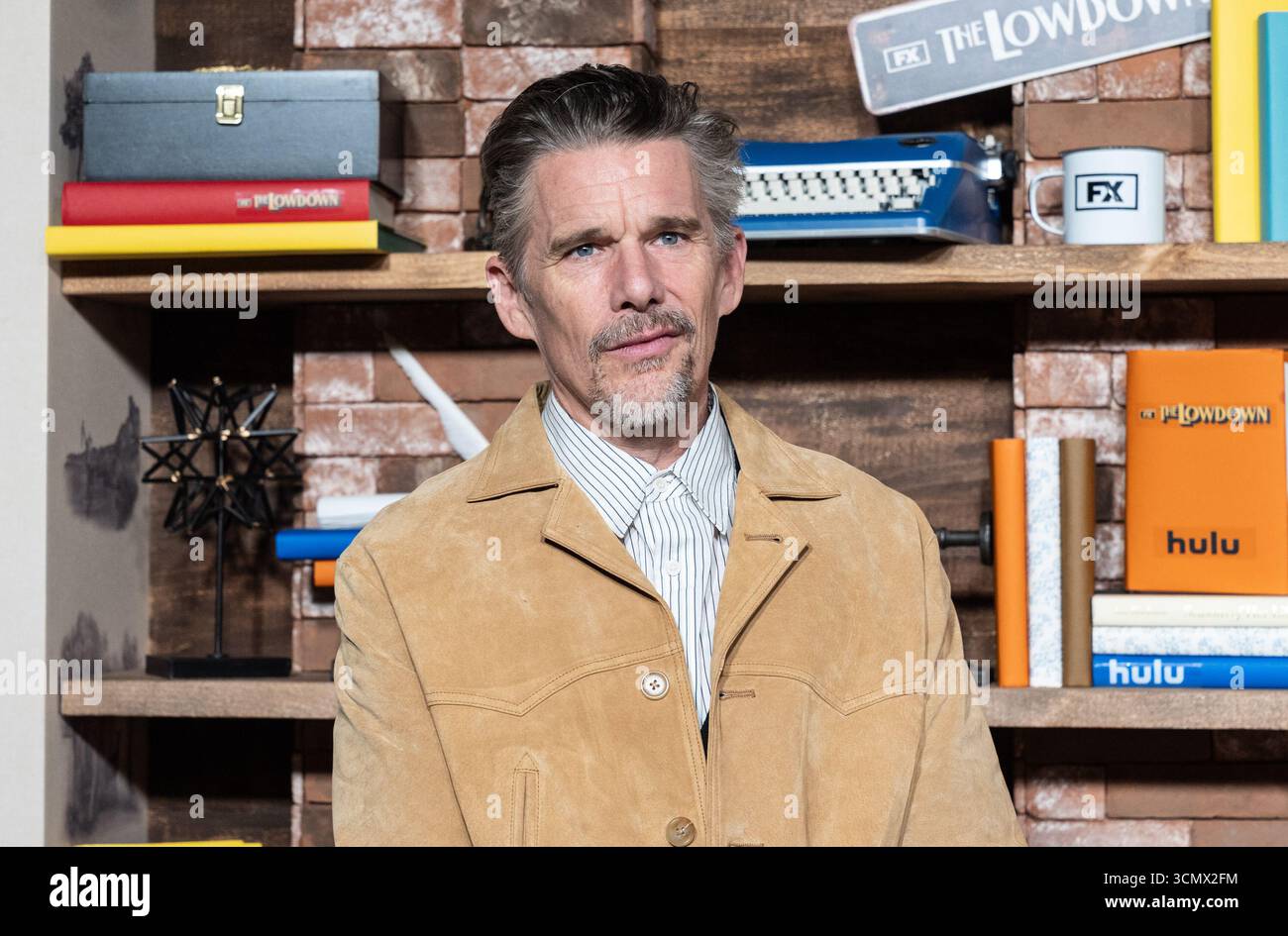 Ethan Hawke attends FX premiere of 'The Lowdown' on Hulu at Brooklyn ...