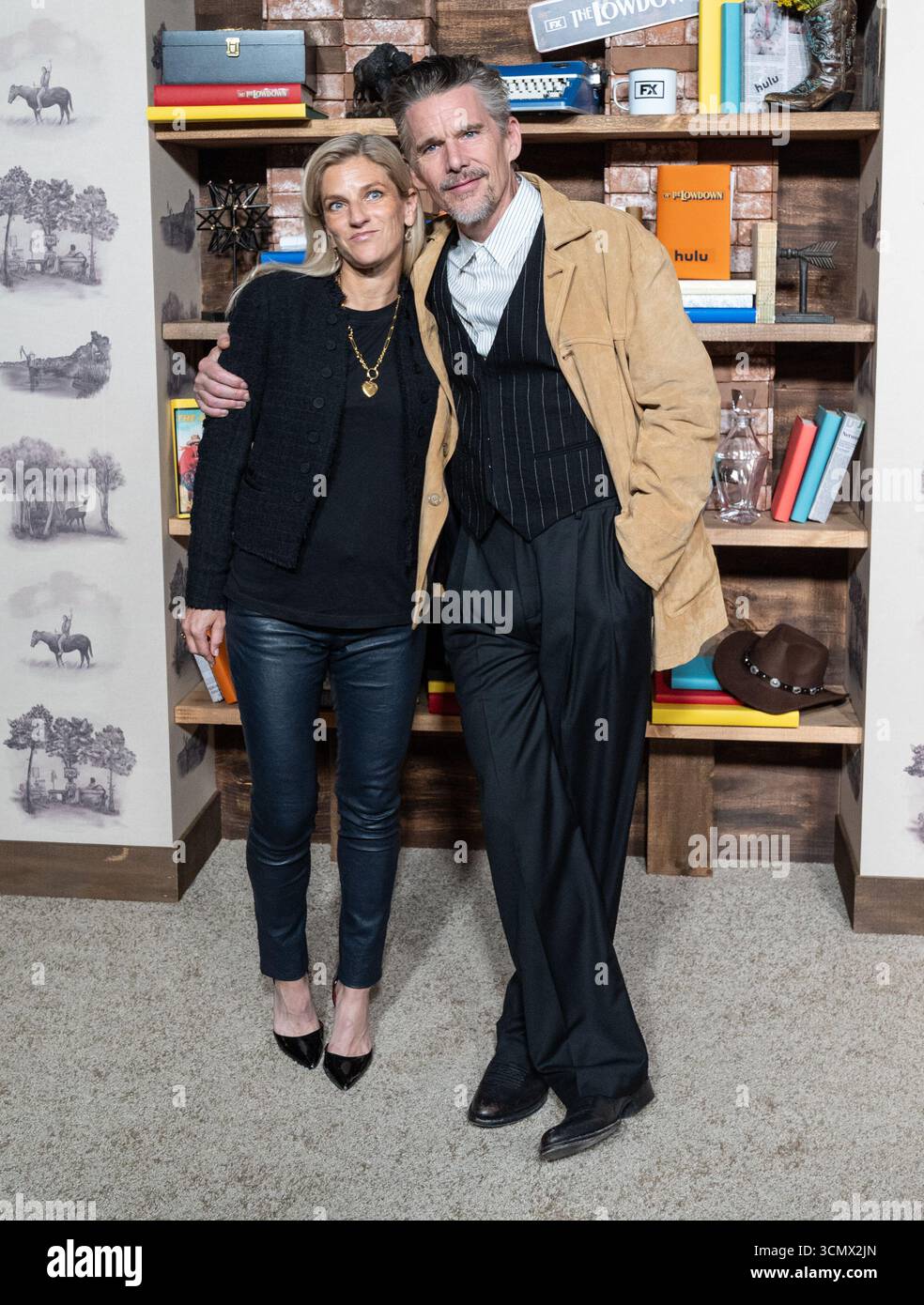 Rayn Hawke and Ethan Hawke attend FX premiere of 'The Lowdown' on Hulu ...