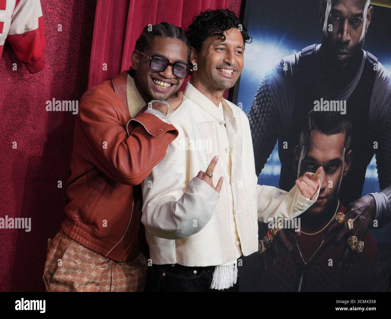 (L-R) Guapdad 4000 and Justin Tipping at the Universal Pictures' HIM Premiere held at the TCL ...