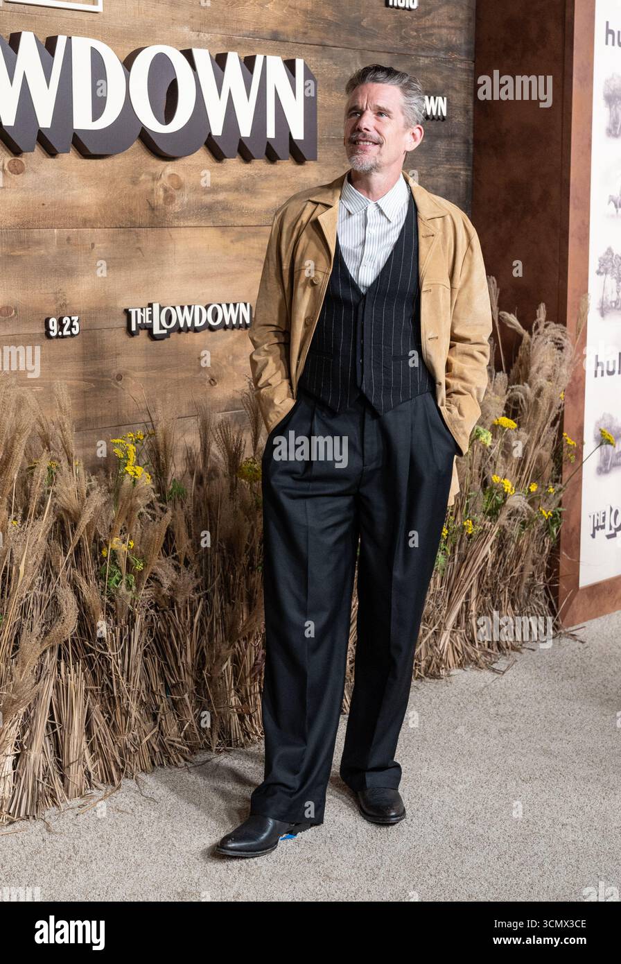 Ethan Hawke attends FX premiere of 'The Lowdown' on Hulu at Brooklyn ...