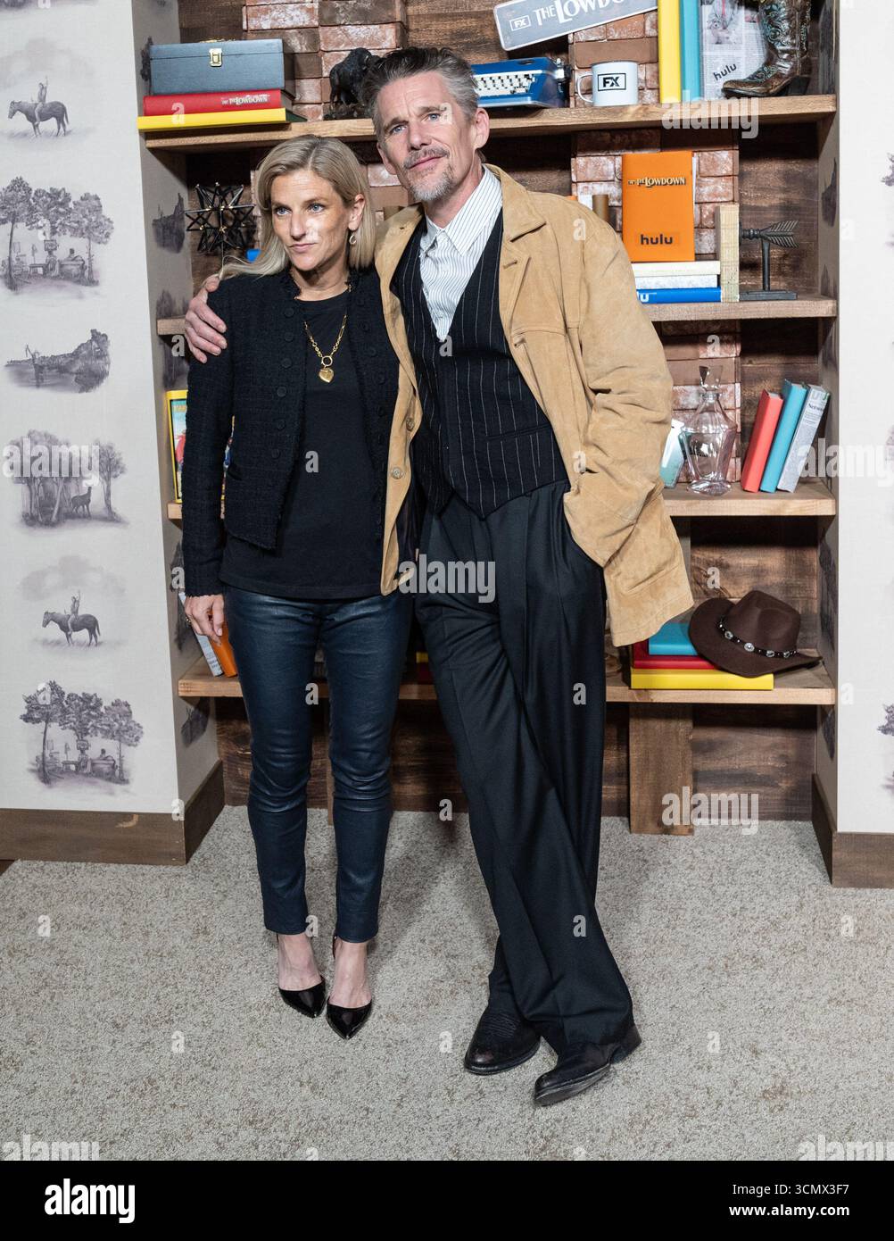 Rayn Hawke and Ethan Hawke attend FX premiere of 'The Lowdown' on Hulu ...