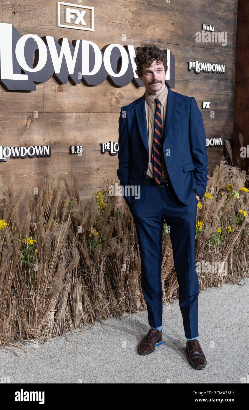 Andre Hyland attends FX premiere of 'The Lowdown' on Hulu at Brooklyn ...