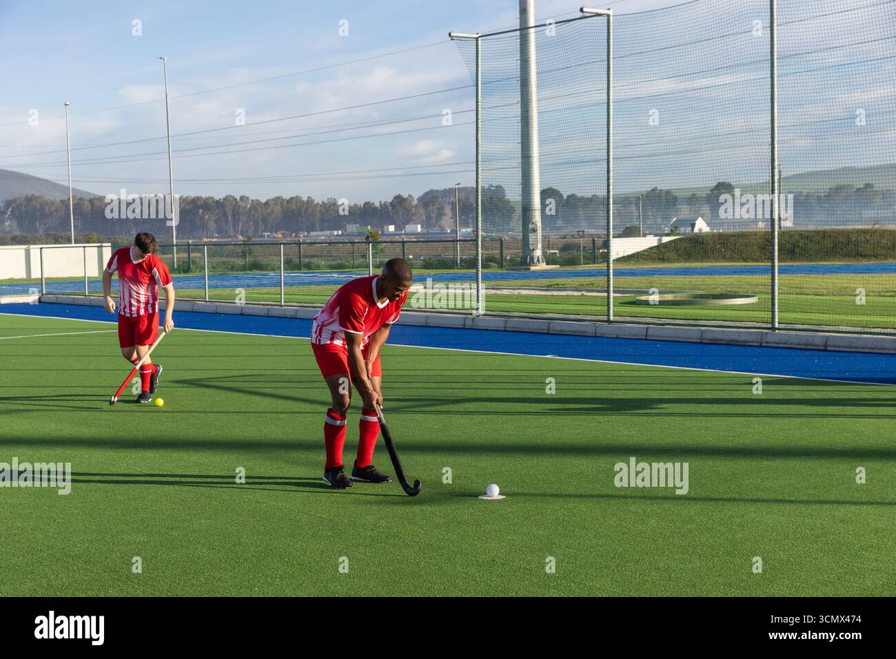 Playing field hockey male athletes hi-res stock photography and images ...