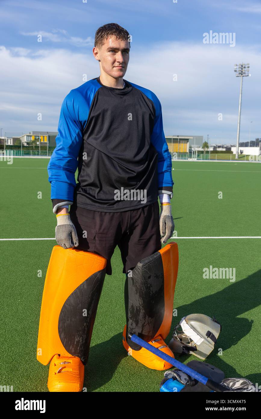 Male teenage goalkeeper standing hi-res stock photography and images ...