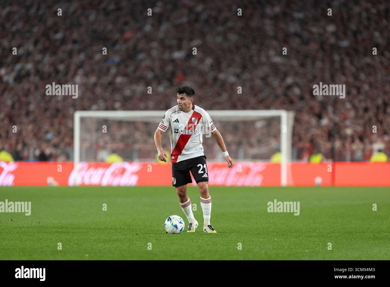 Marcos Acuña of River Plate seen in action during the Copa CONMEBOL ...