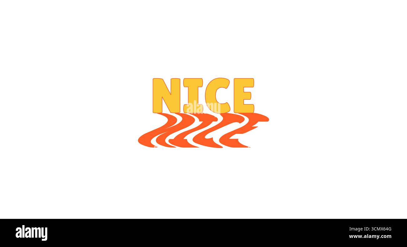 Nice bold internet slang with wavy orange shadow Stock Vector Image ...