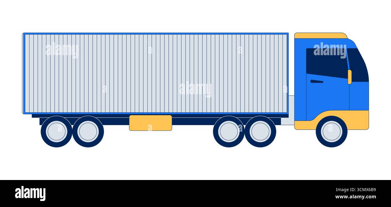 Side view haulage business Stock Vector Images - Alamy
