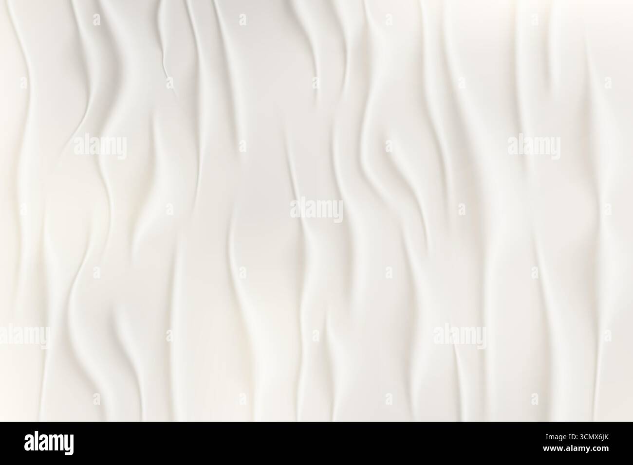 White paper mockup for poster. Glued sheet blank with folds and ...