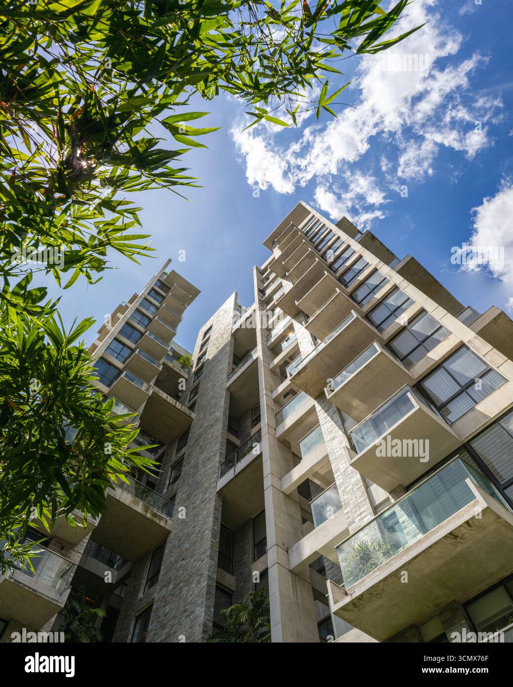 Exclusive modern building with sleek design, offering a stunning ...