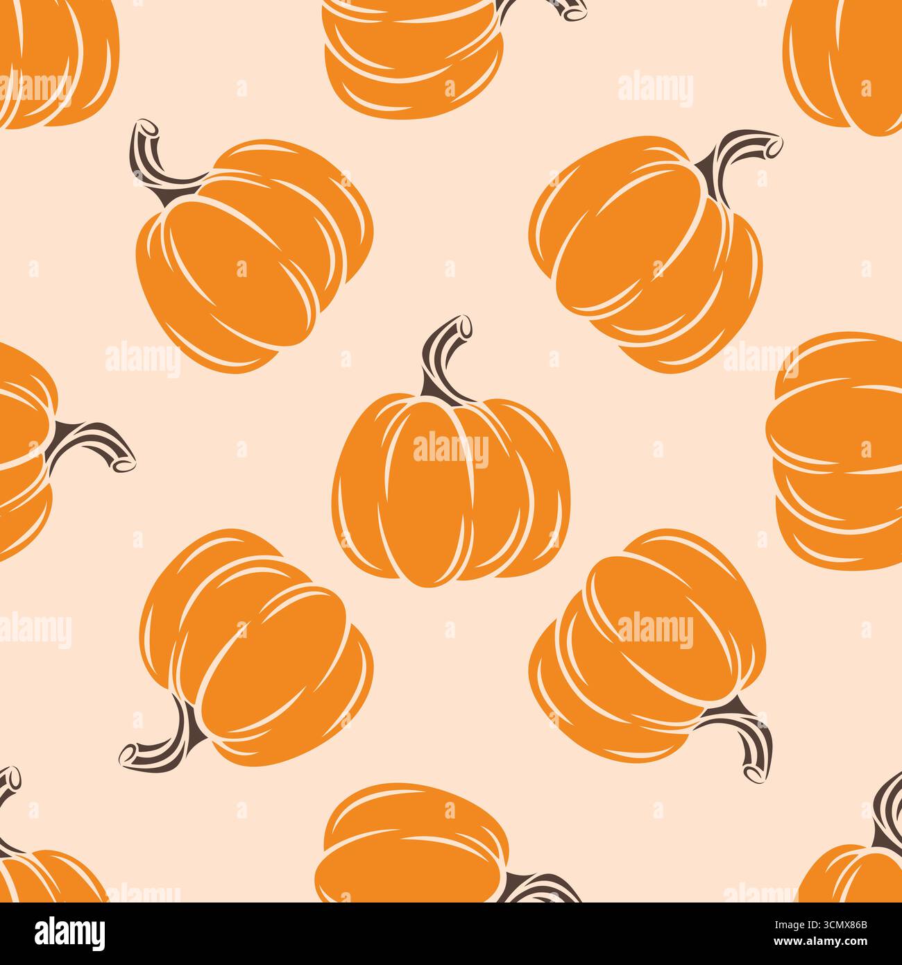 Orange harvested pumpkins Stock Vector Images - Alamy