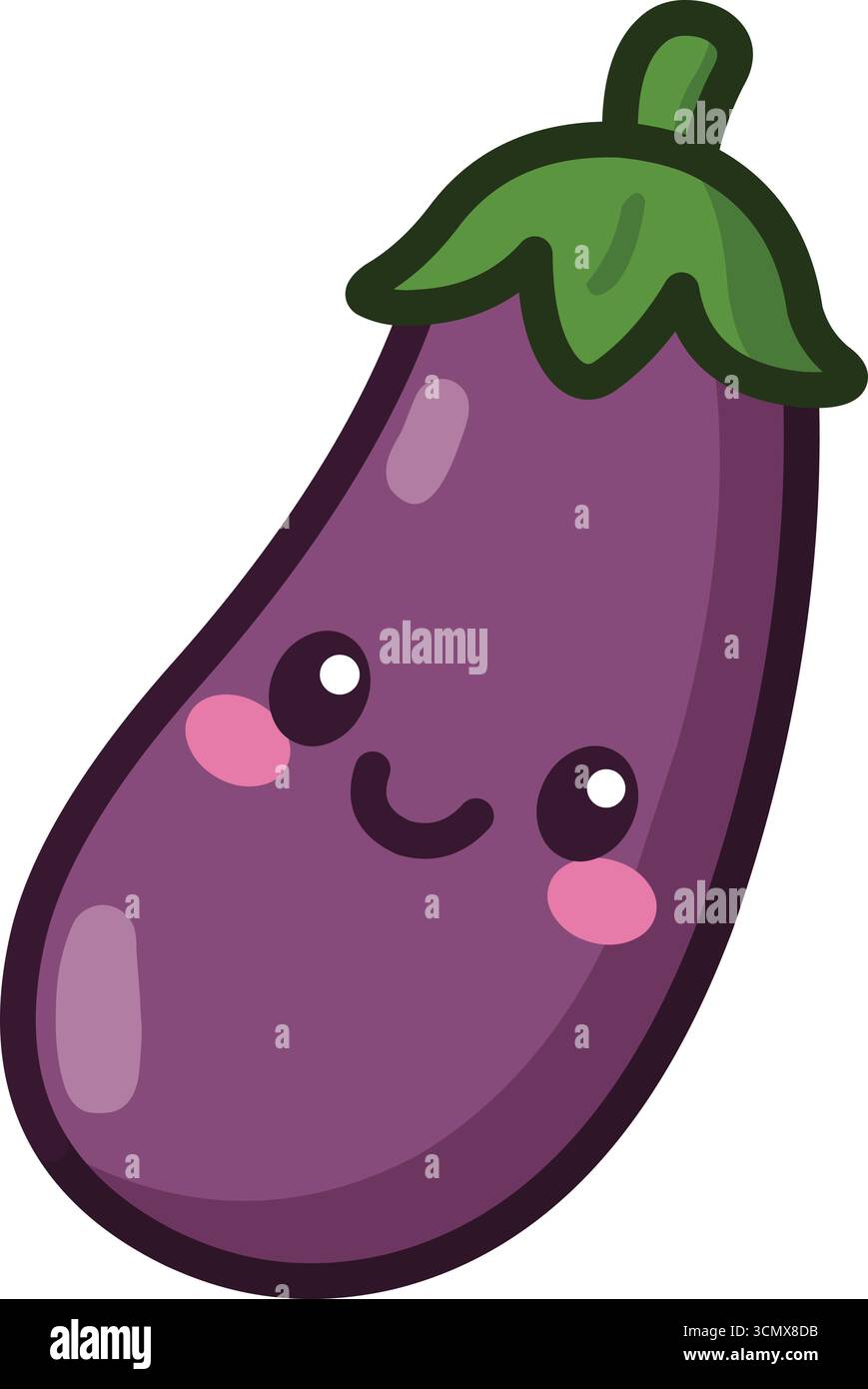Eggplant cartoon Cut Out Stock Images & Pictures - Alamy