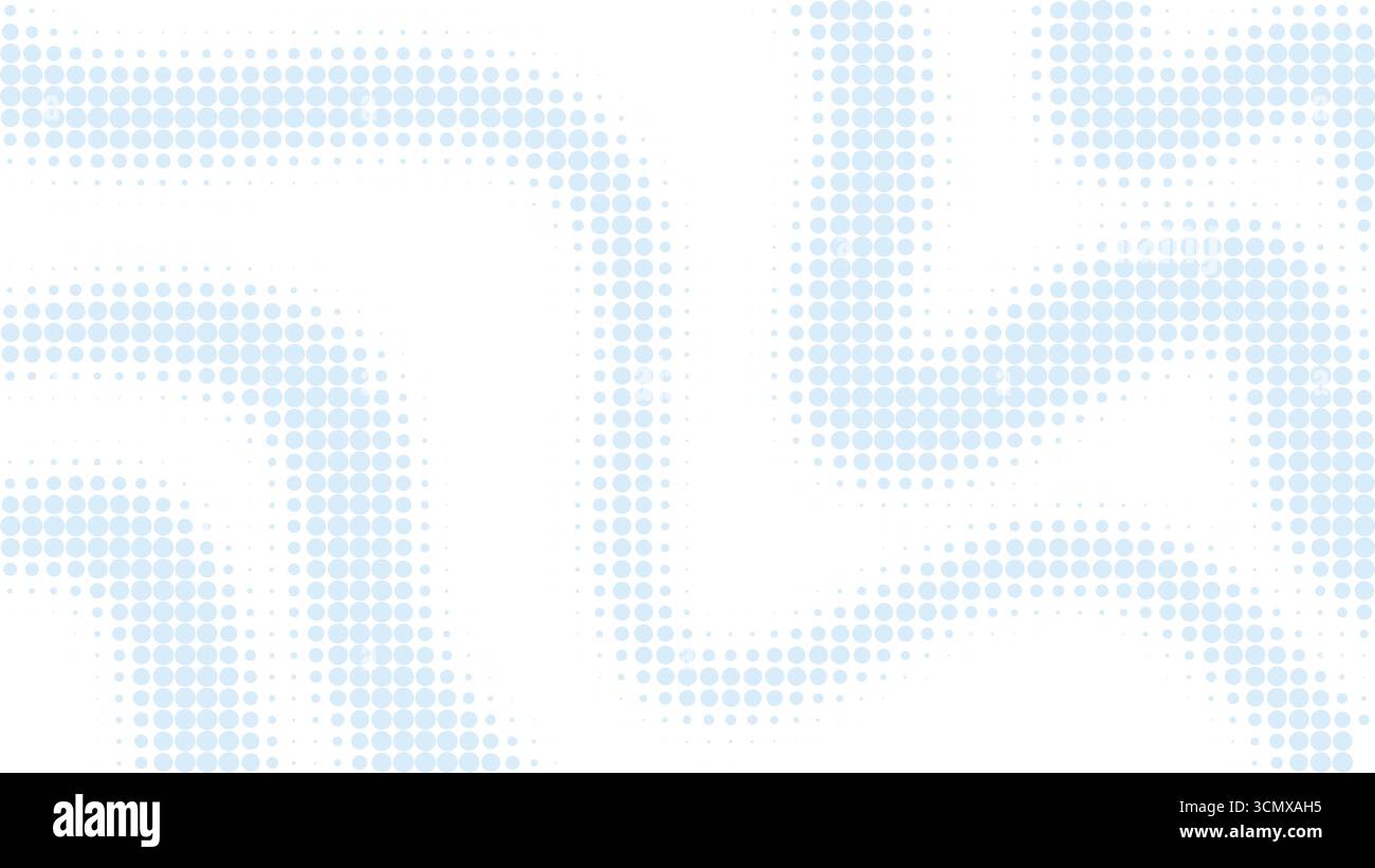 Soft blue wave halftone overlay. Texture with a light sky blue dot ...