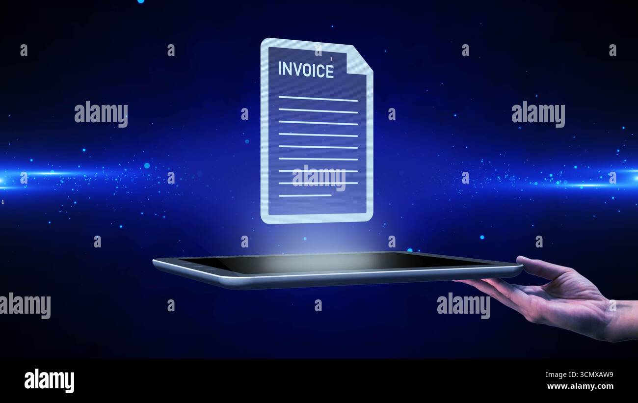 E invoice - Digital solutions for e-invoicing. Futuristic ...