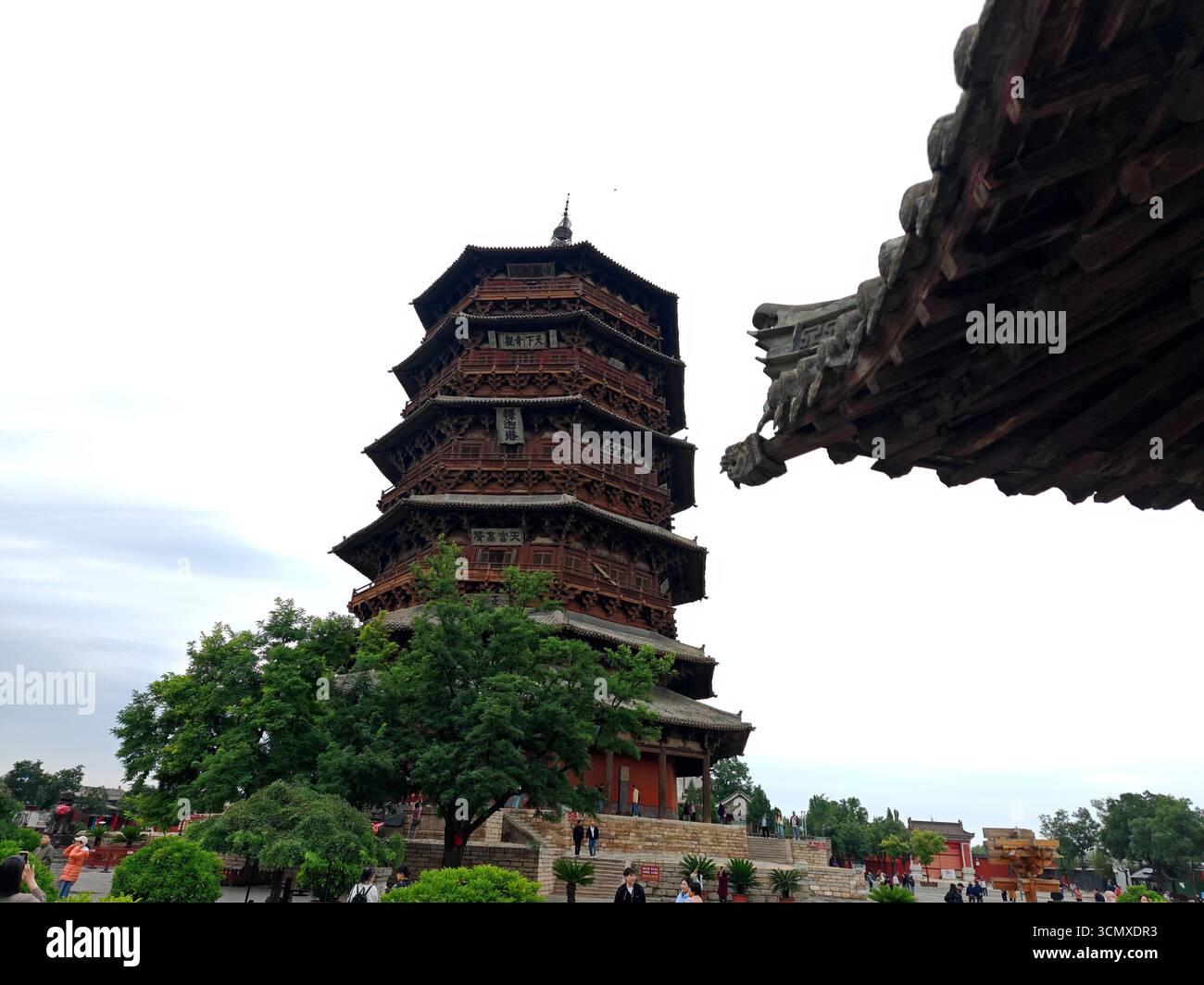 The Wooden Pagoda of Ying County in Shuozhou City, north China's Shanxi ...