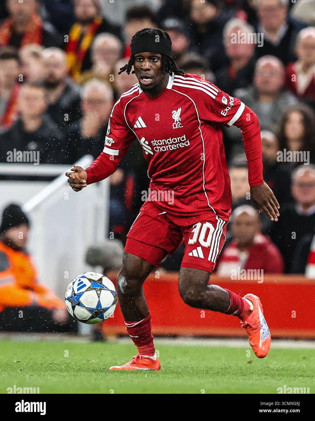 Jeremie Frimpong of Liverpool during the UEFA Champions League, League ...